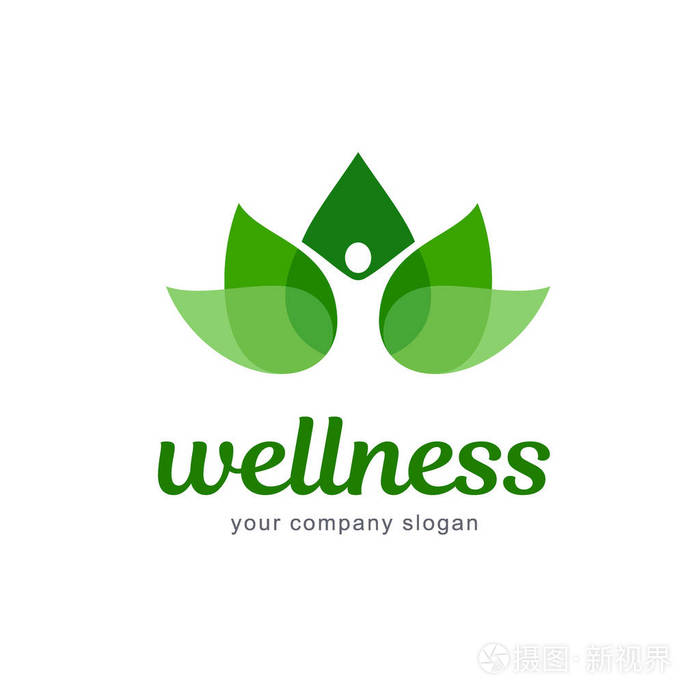 矢量 logo 设计。健康和健康插画-正版商用图片0rpwkk-摄图新视界