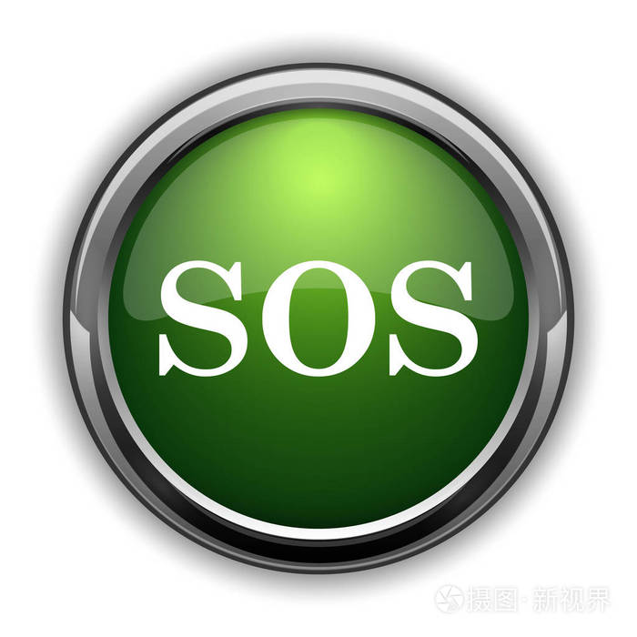 Sos 图标。Sos 网站按钮白色背景照片-正版商用图片0rwkht-摄图新视界