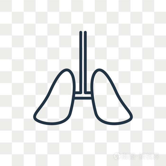 呼吸控制矢量图标隔离在透明背景, 呼吸控制标志设计插画-正版商用图片0svr4l-摄图新视界