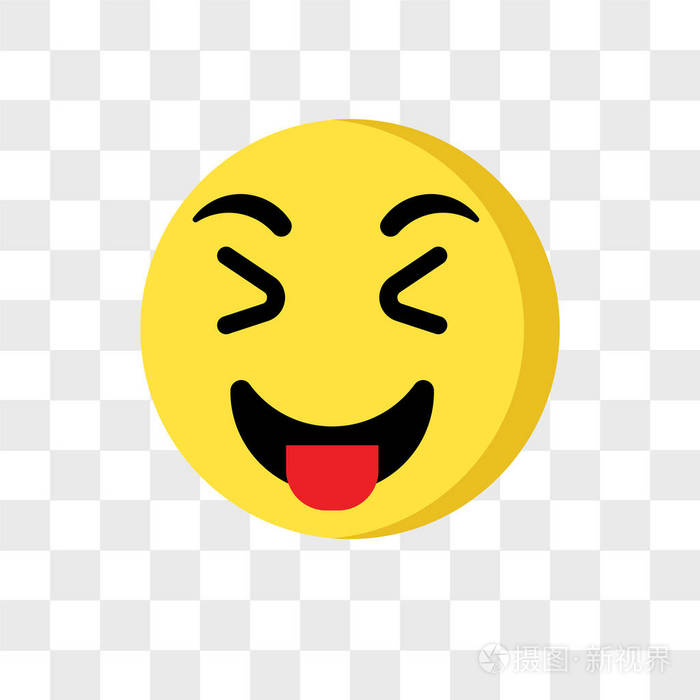 舌 emoji 表情矢量图标在透明背景上隔离, 吨插画-正版商用图片0sx1jh-摄图新视界