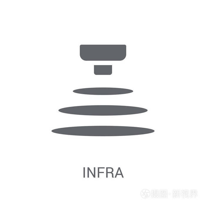 红外线图标。时尚红外标志概念的白色背景从人工智能收集。适用于 web 应用移动应用和打印媒体插画-正版商用图片0tyh19-摄图新视界