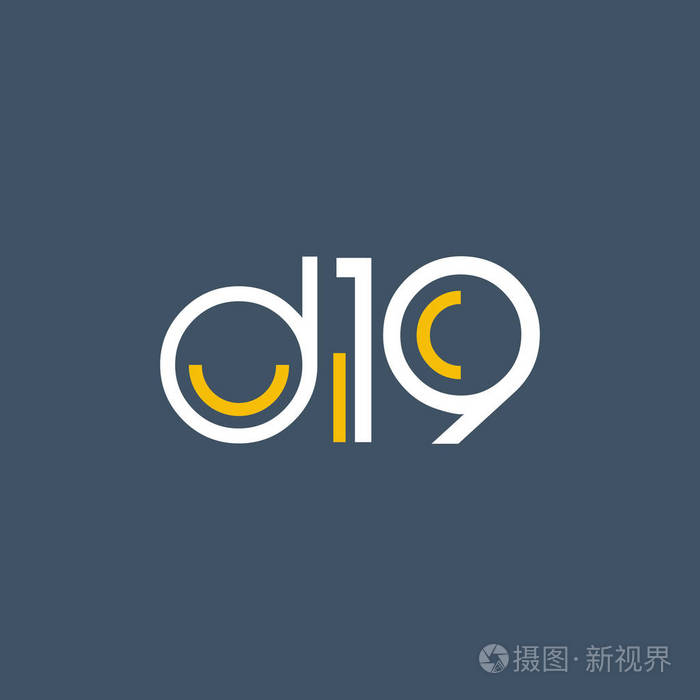 数字标识 D19 的设计插画-正版商用图片0zrfpu-摄图新视界