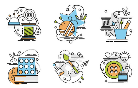 手工制作图标图片-手工制作图标素材-手工制作图标插画-摄图新视界