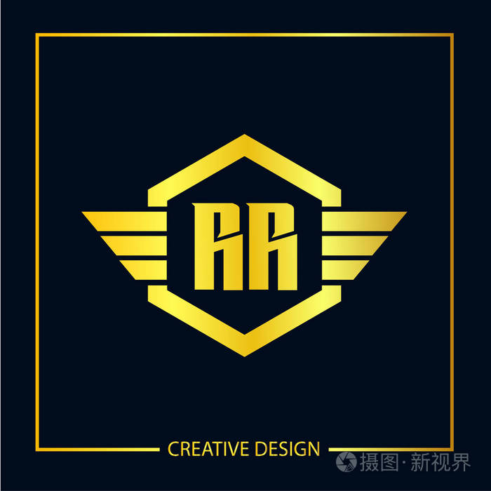 初始字母RR标志模板设计插画-正版商用图片14d2d9-摄图新视界