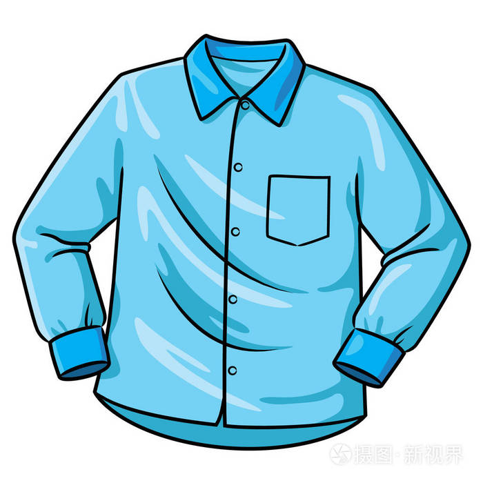 可爱卡通衬衫的插图。插画-正版商用图片156nc0-摄图新视界