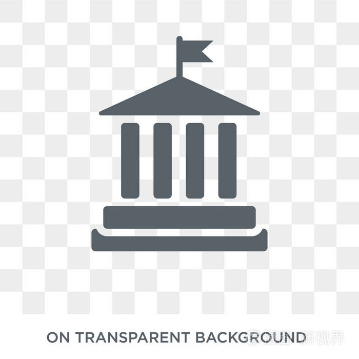 政府偶像。 时尚的平面矢量政府图标透明背景从美国收藏。 高质量的政府符号使用网络和移动插画-正版商用图片17bbvd-摄图新视界