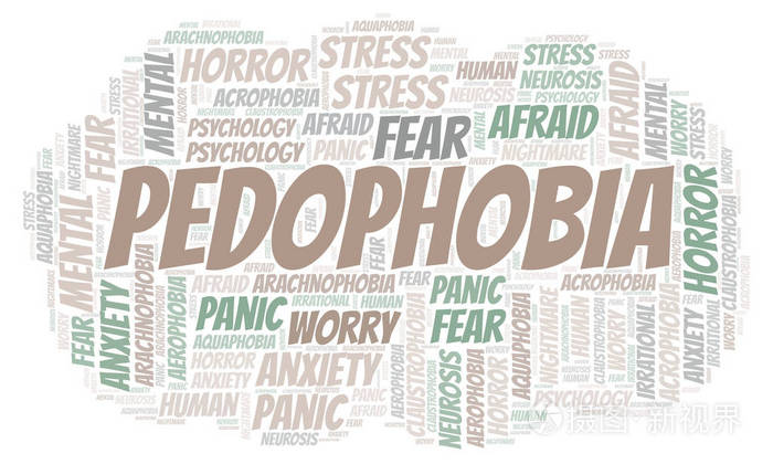 恋童癖词云。 WordCloud仅用文本制作。照片-正版商用图片18fa72-摄图新视界