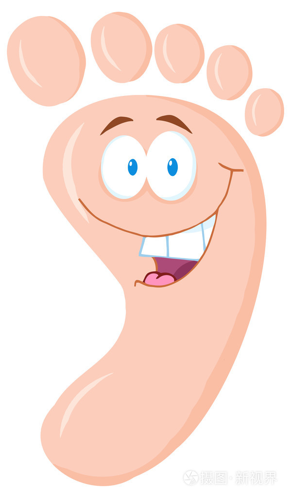 卡通脚打印插画-正版商用图片1hs8l5-摄图新视界