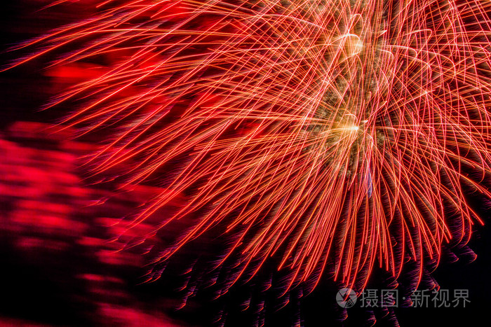 红色烟花节照片-正版商用图片1ls8wp-摄图新视界