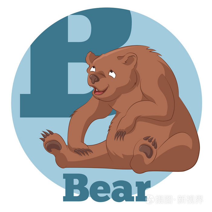 Abc 卡通 Bear3插画-正版商用图片1nulhg-摄图新视界