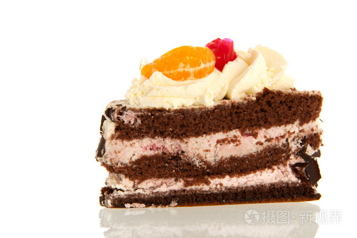 schwarzwalder kirschtorte 白色孤立照片-正版商用图片1q9tzn-摄图新视界