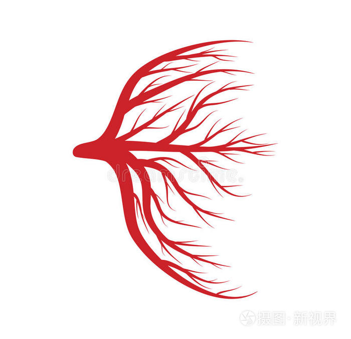 眼静脉血液血管矢量符号图标设计。插画-正版商用图片23jmou-摄图新视界